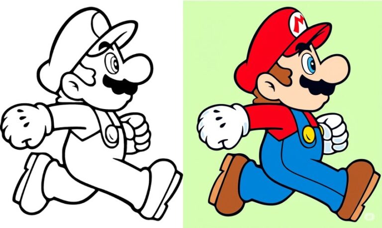 Super Mario Coloring Pages (34 Free Printable PDFs)