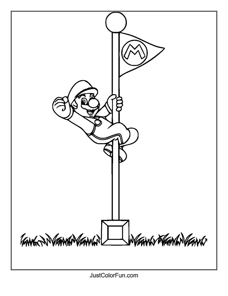 Super Mario Coloring Pages (34 Free Printable PDFs)