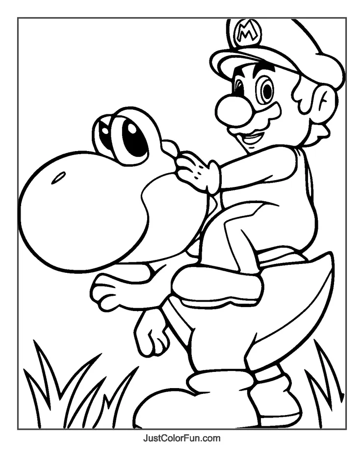 Super Mario Coloring Pages (34 Free Printable PDFs)
