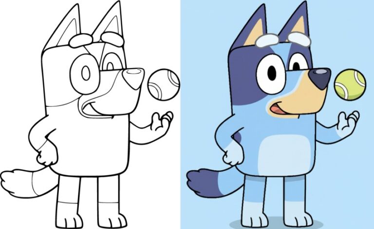 Bluey Coloring Pages (29 Free Printable PDFs)