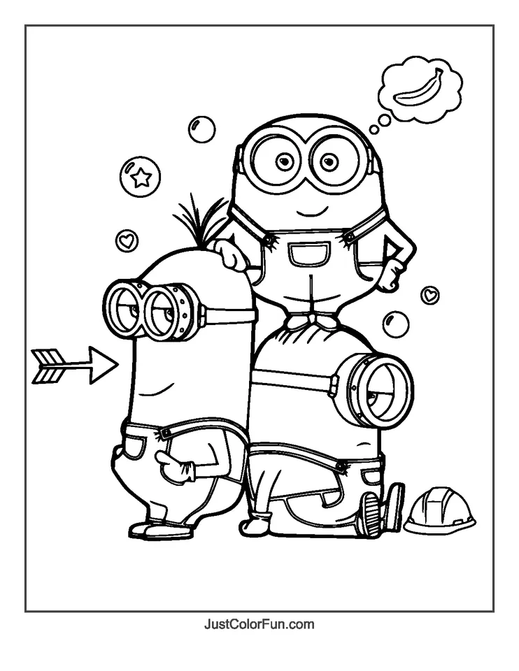 Minions Coloring Pages (23 Free Printable PDFs) – For All Ages