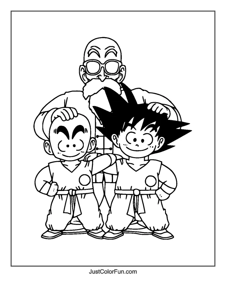 Dragon Ball Z Coloring Pages (32 Free Printable PDFs)