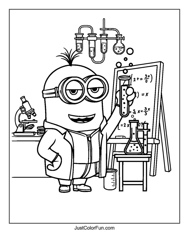 Minions Coloring Pages (23 Free Printable PDFs) – For All Ages