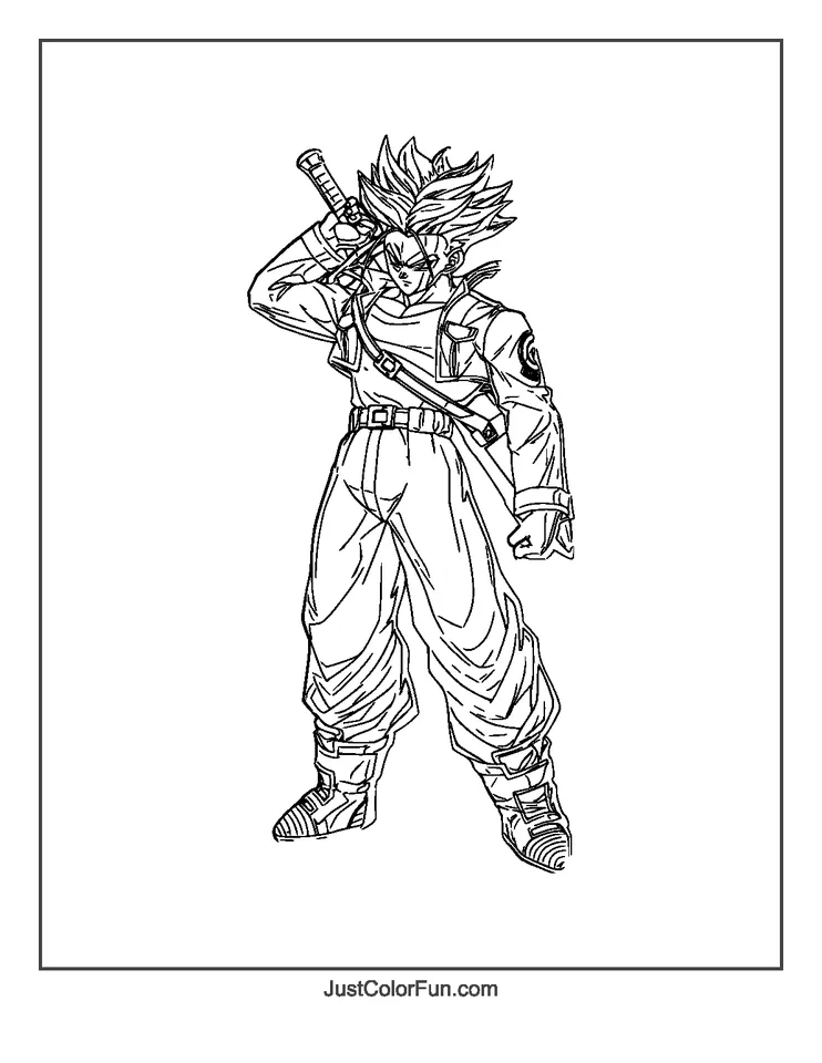Dragon Ball Z Coloring Pages (32 Free Printable PDFs)