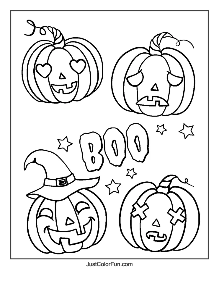 Halloween Coloring Pages (57 Free Printable PDFs)