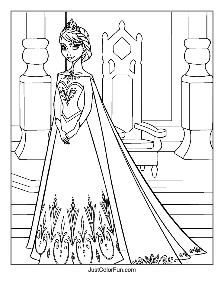 Elsa Coloring Pages (34 Free Printable PDFs) – For All Ages