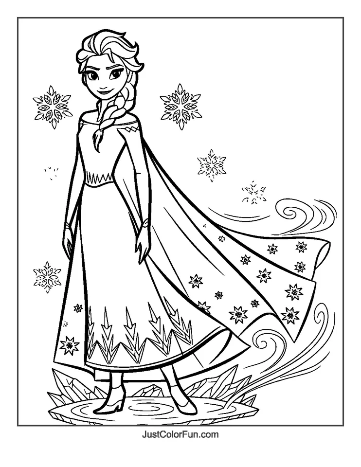 Elsa Coloring Pages (34 Free Printable PDFs) – For All Ages