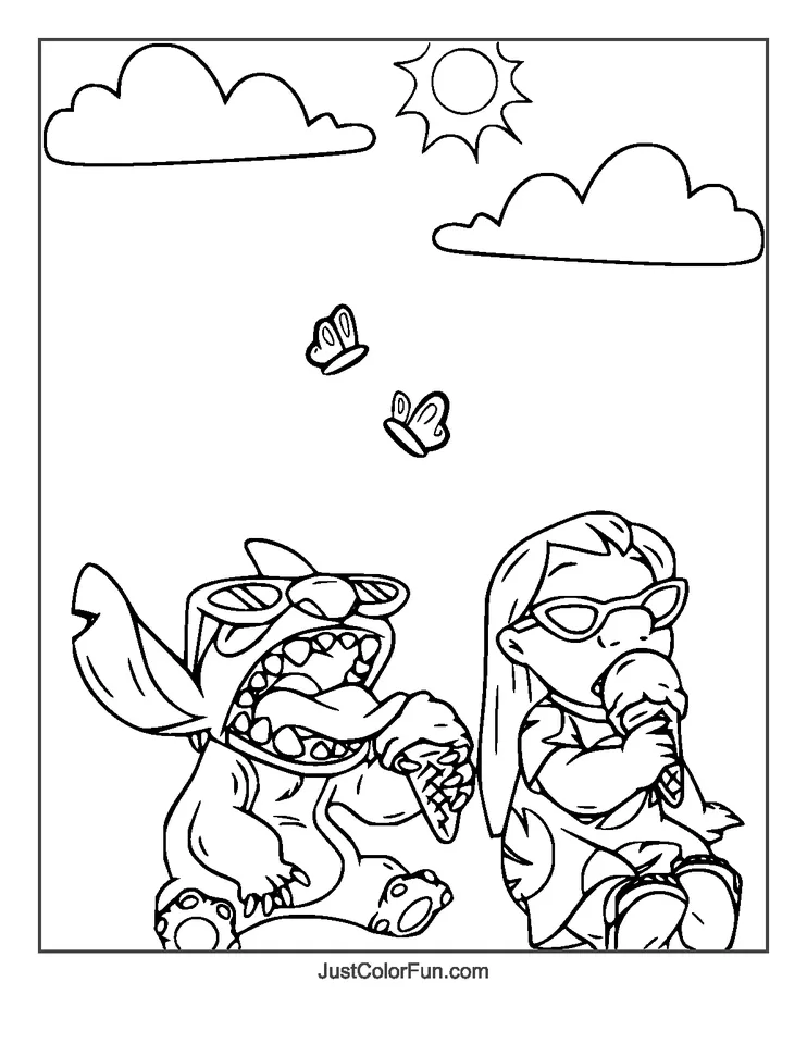 Stitch Coloring Pages (33 Free Printable PDFs) – For All Ages