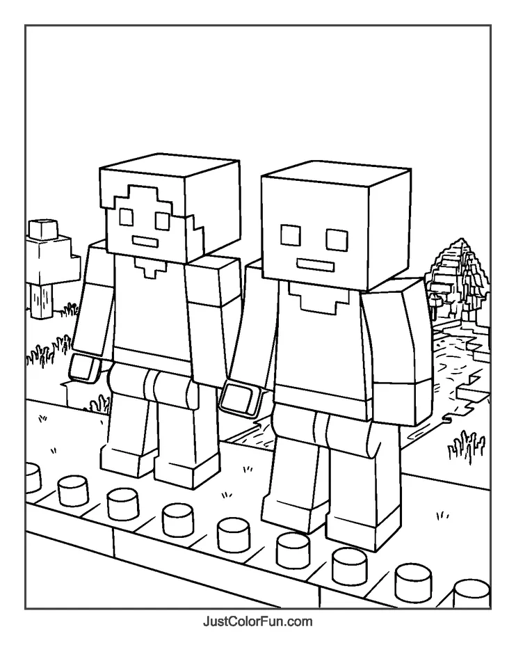 Minecraft Coloring Pages (40+ Free Printable PDFs)
