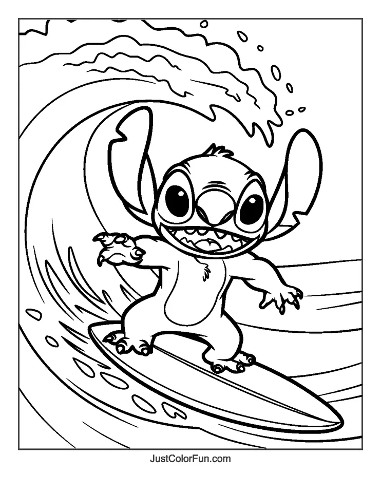 Stitch Coloring Pages (33 Free Printable PDFs) – For All Ages