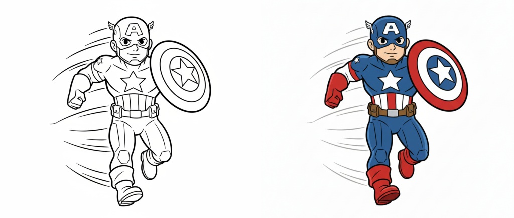 Captain America Coloring Pages - justcolorfun.com