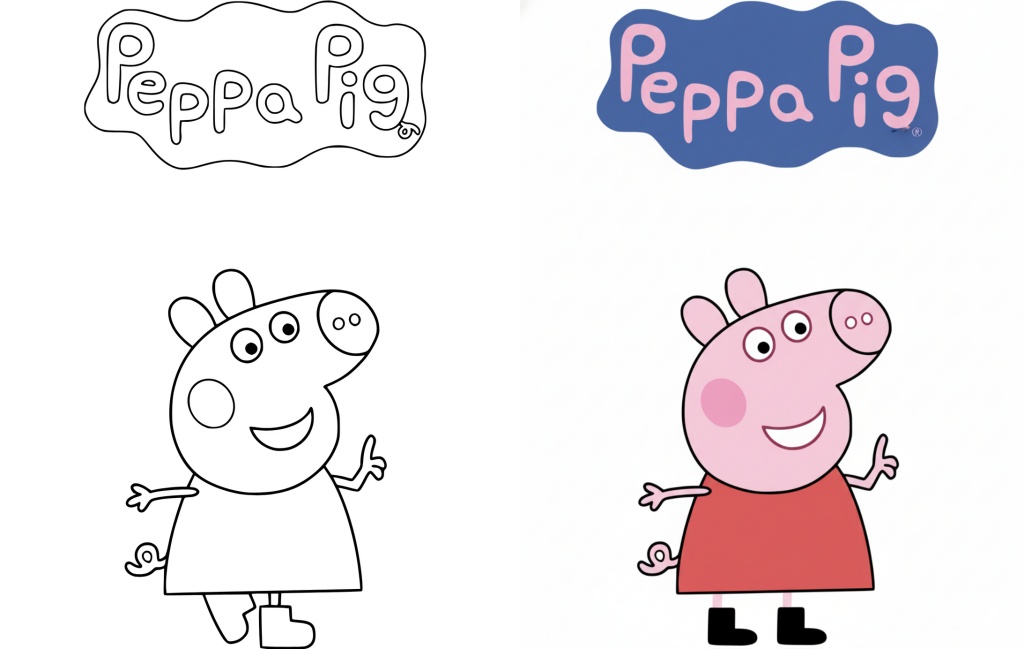 Peppa Pig Coloring Pages (46 Free Printable PDFs) – For All Ages
