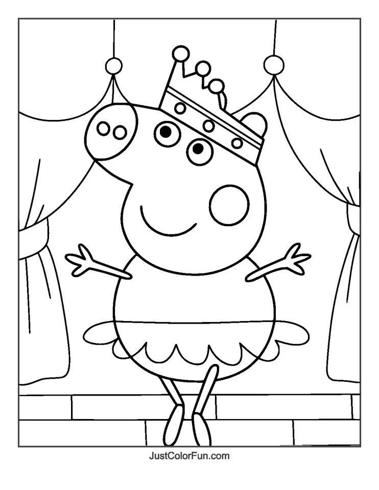 Peppa Pig Coloring Pages (46 Free Printable PDFs) – For All Ages