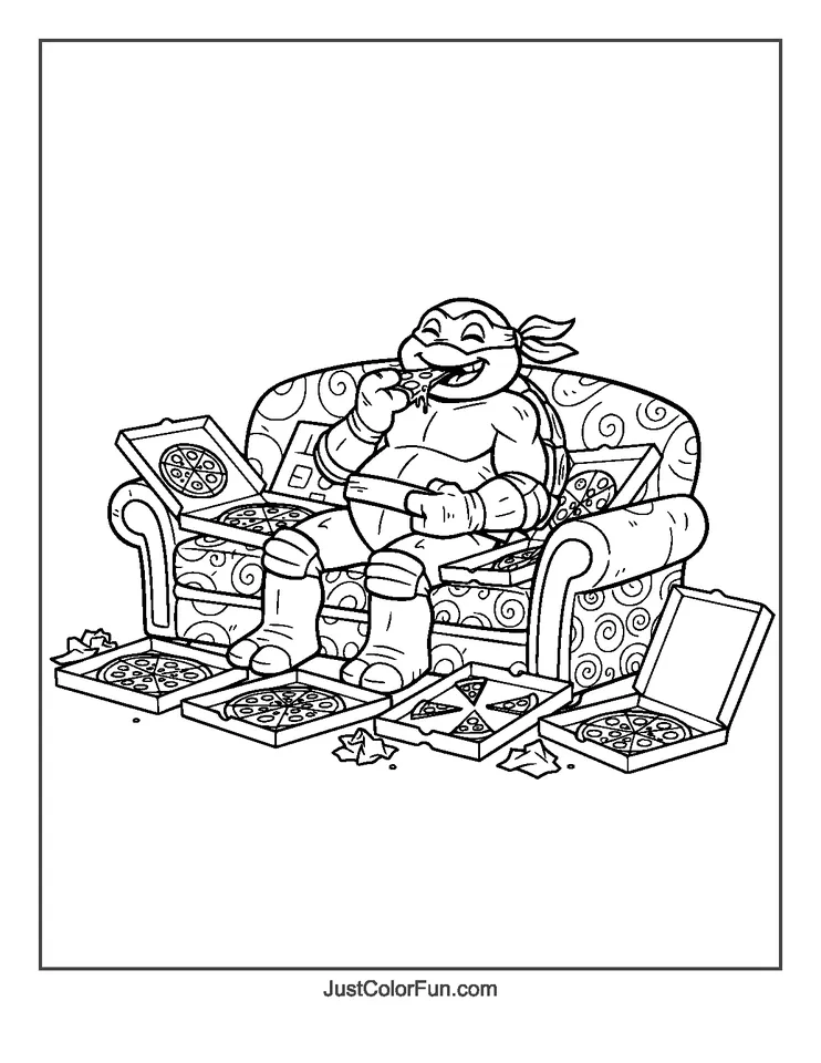 Ninja Turtles Coloring Pages (20 Free Printable PDFs)