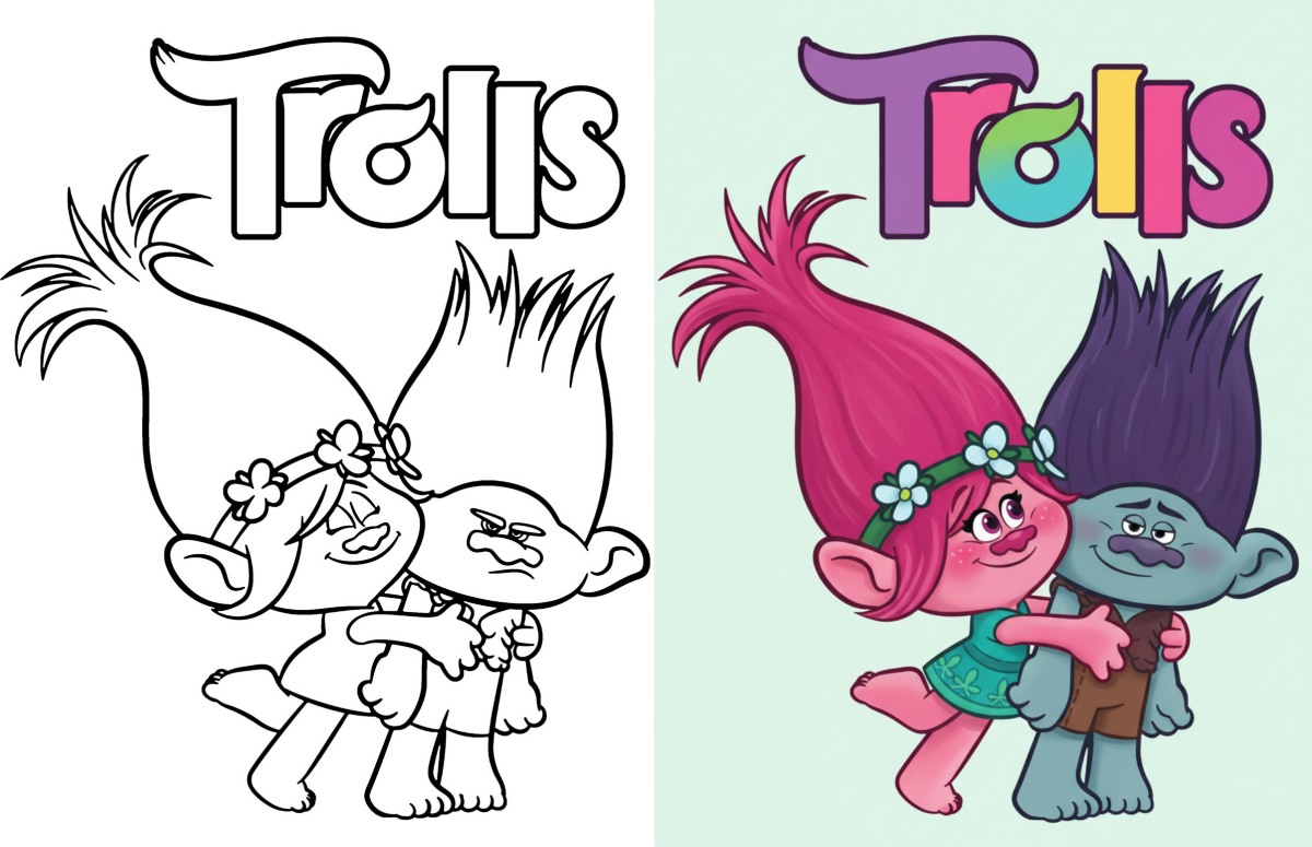 Trolls Coloring Pages (16 Free Printable PDFs) – For All Ages
