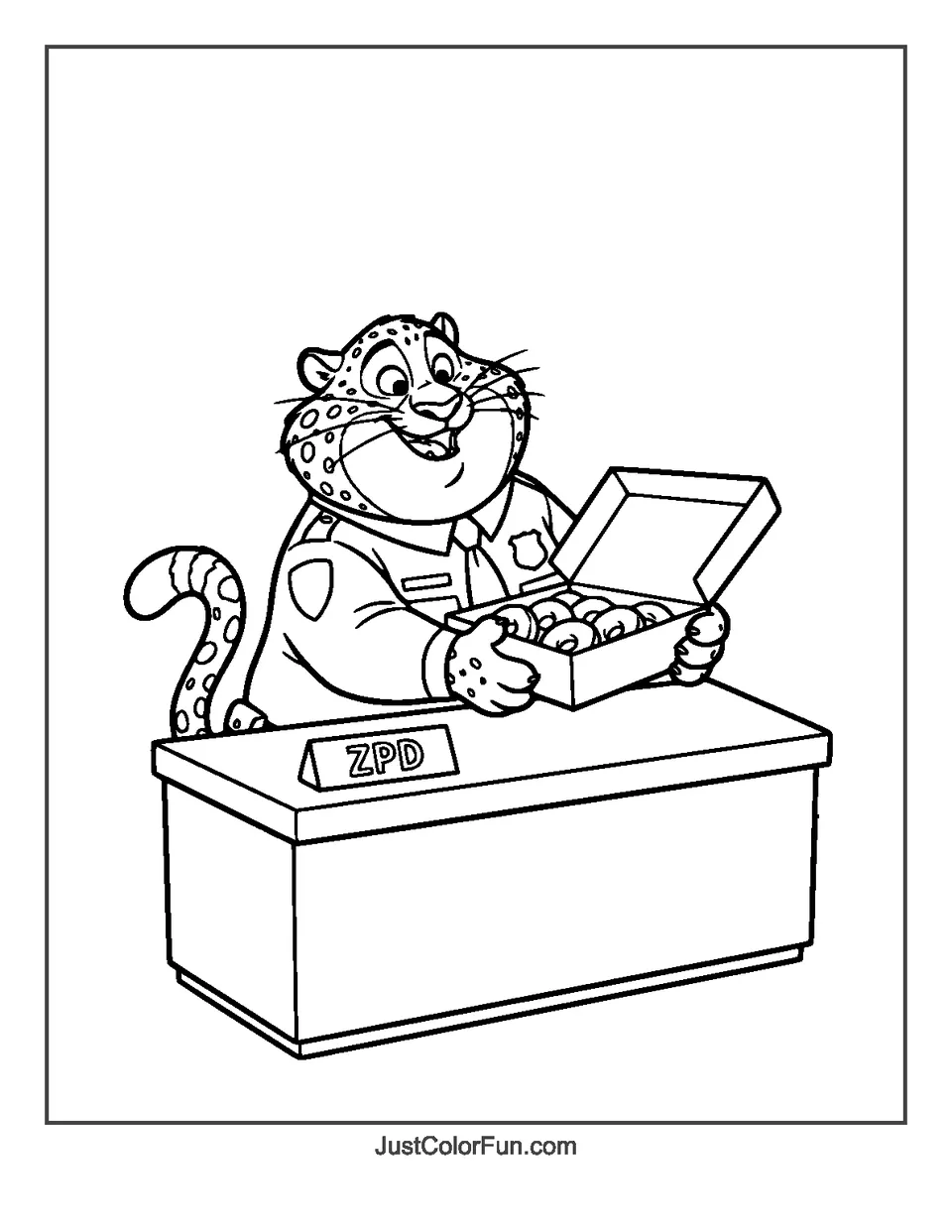 Zootopia Coloring Pages (14 Free Printable PDFs)